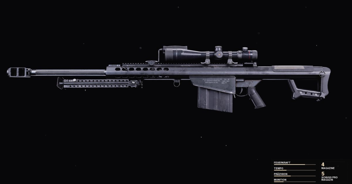 CoD Cold War: M82 - Bestes Setup, Aufsätze & Werte