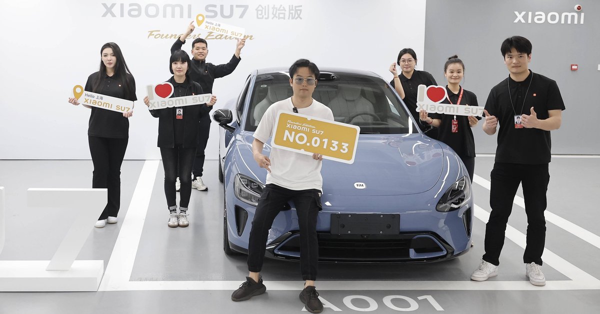 Xiaomis E-Auto geht durch die Decke: SU7 erhält Produktions-Boost